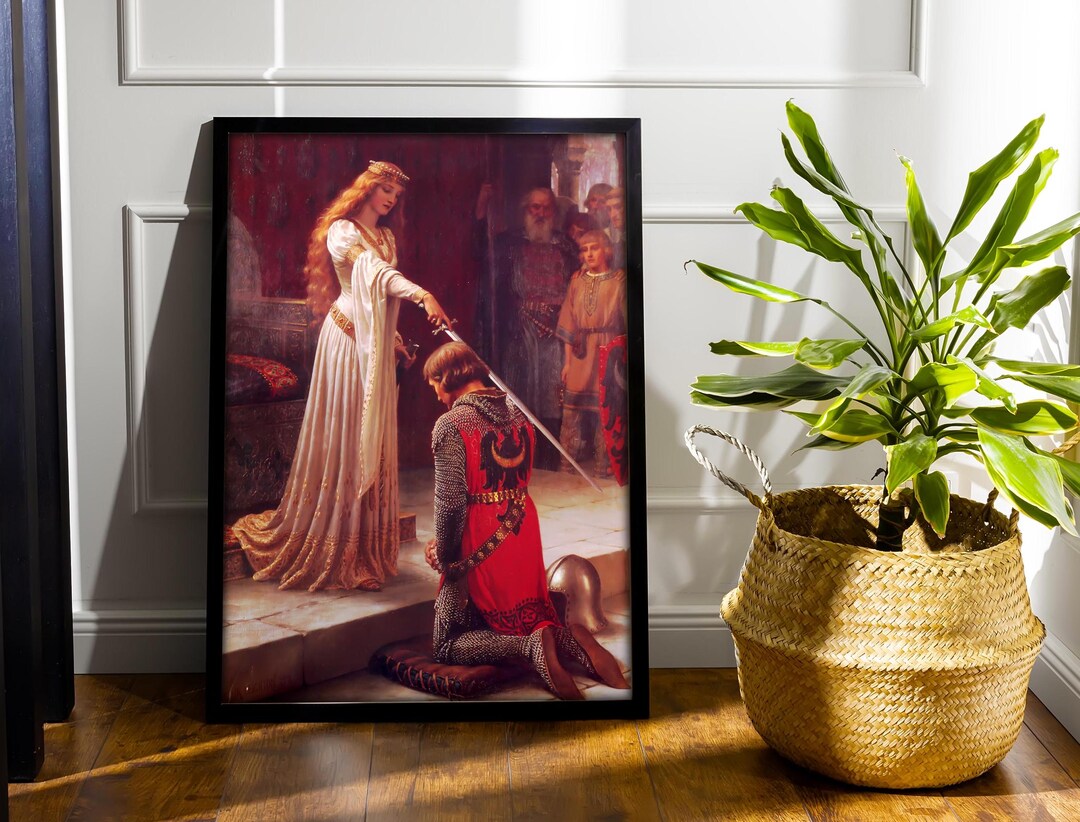 Accolade Sword, Regency Art Print, Knight Painting, Royal Portrait ...