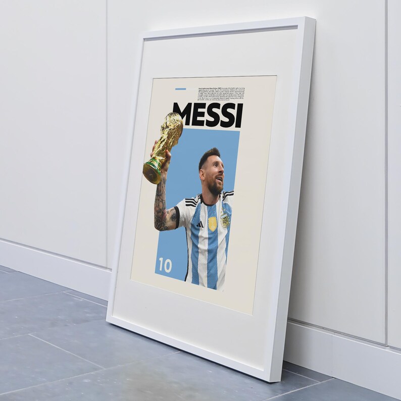 Lionel Messi, High Resolution Printable Sports Poster, Soccer Fan Gift ...