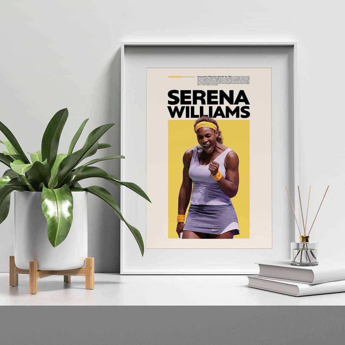 Serena Williams, High Resolution Printable Sports Poster, Tennis Fan ...