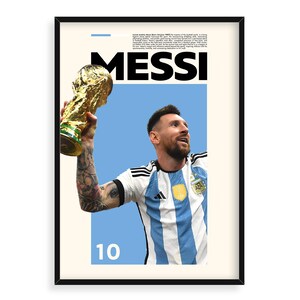 Lionel Messi, High Resolution Printable Sports Poster, Soccer Fan Gift ...