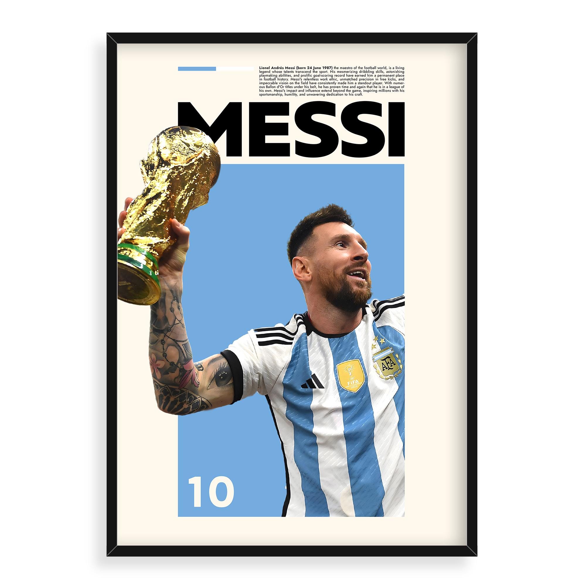 Lionel Messi, High Resolution Printable Sports Poster, Soccer Fan Gift ...