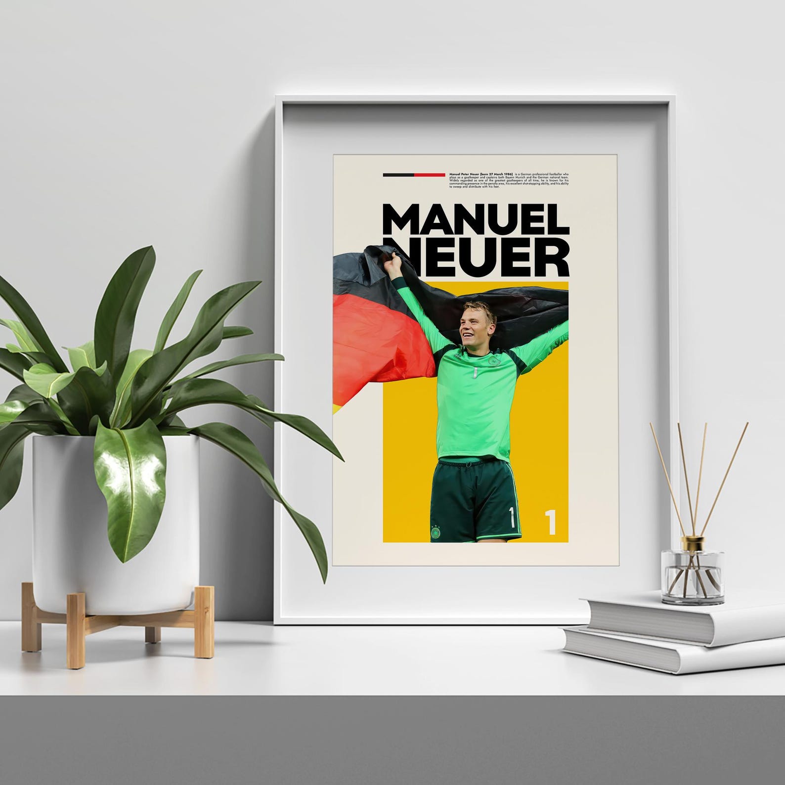 Manuel Neuer, High Resolution Printable Sports Poster, Soccer Fan Gift ...