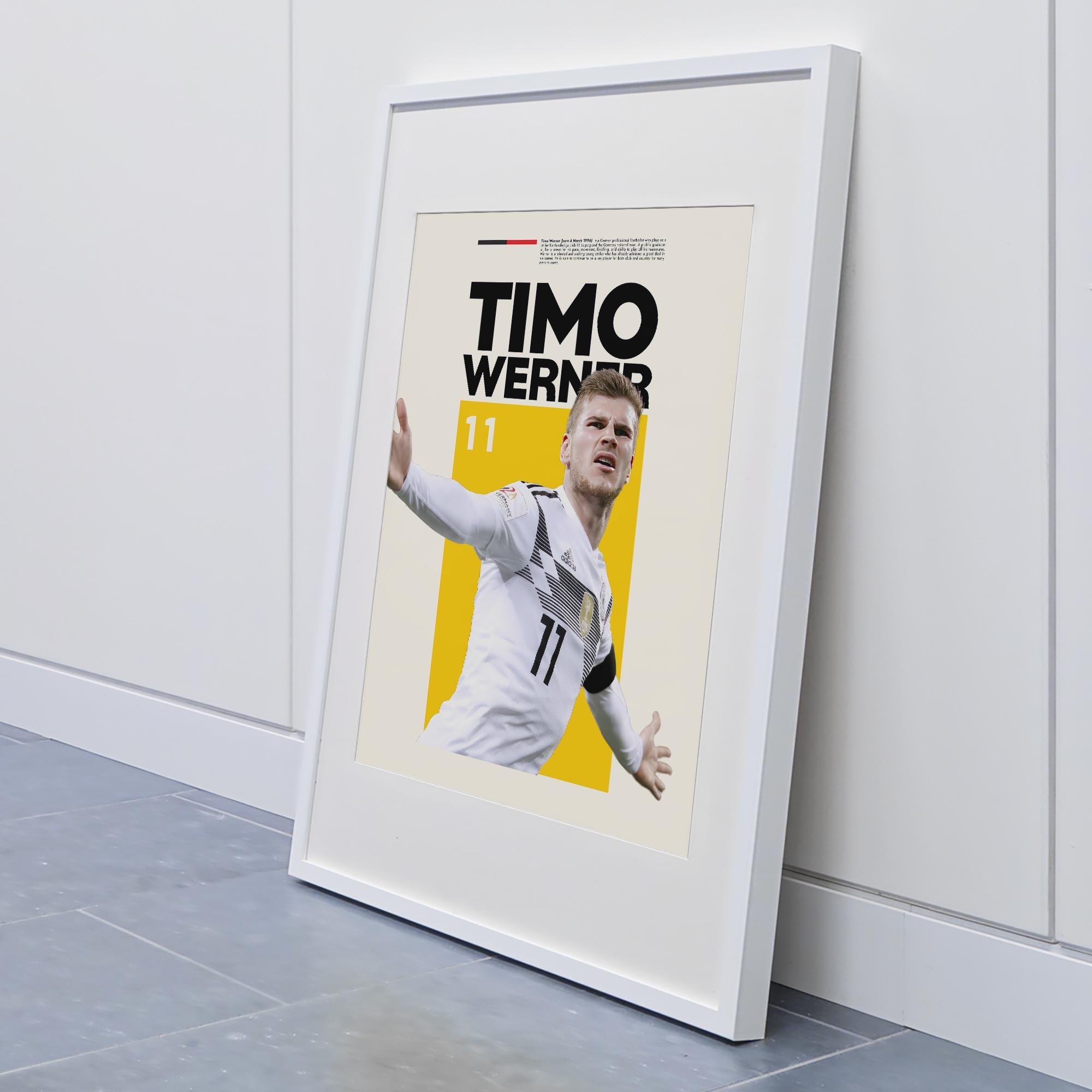 Timo Werner, High Resolution Printable Sports Poster, Soccer Fan Gift ...