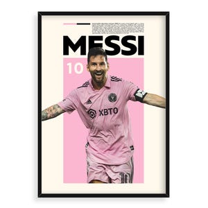 Lionel Messi, High Resolution Printable Sports Poster, Soccer Fan Gift ...