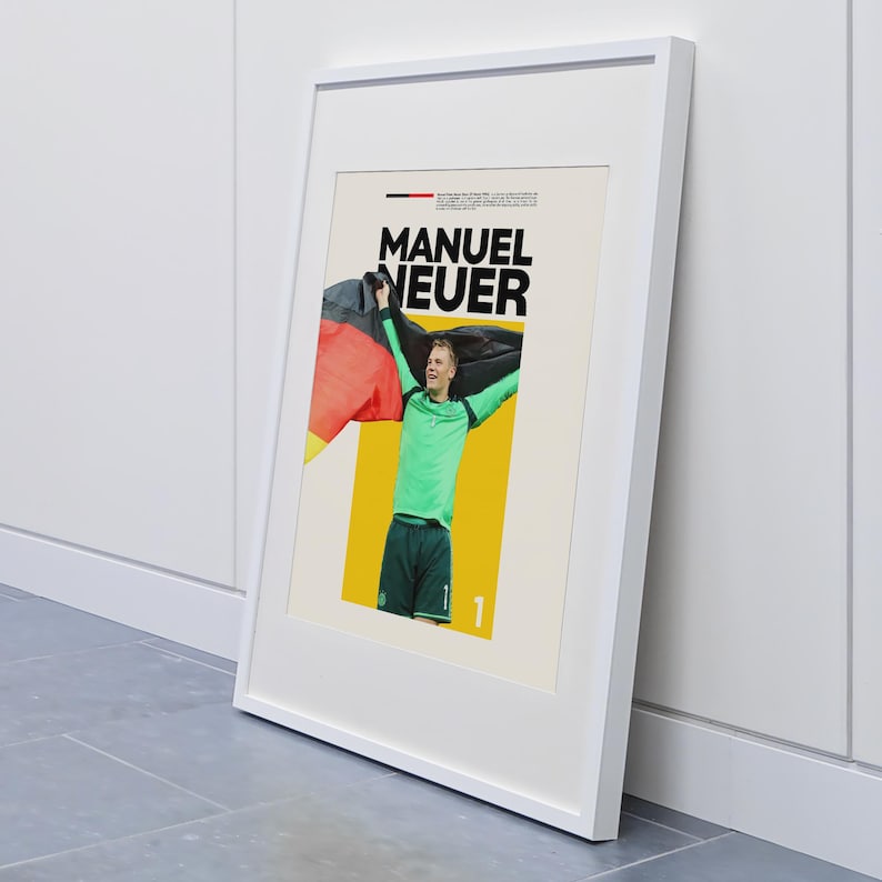 Manuel Neuer, High Resolution Printable Sports Poster, Soccer Fan Gift ...