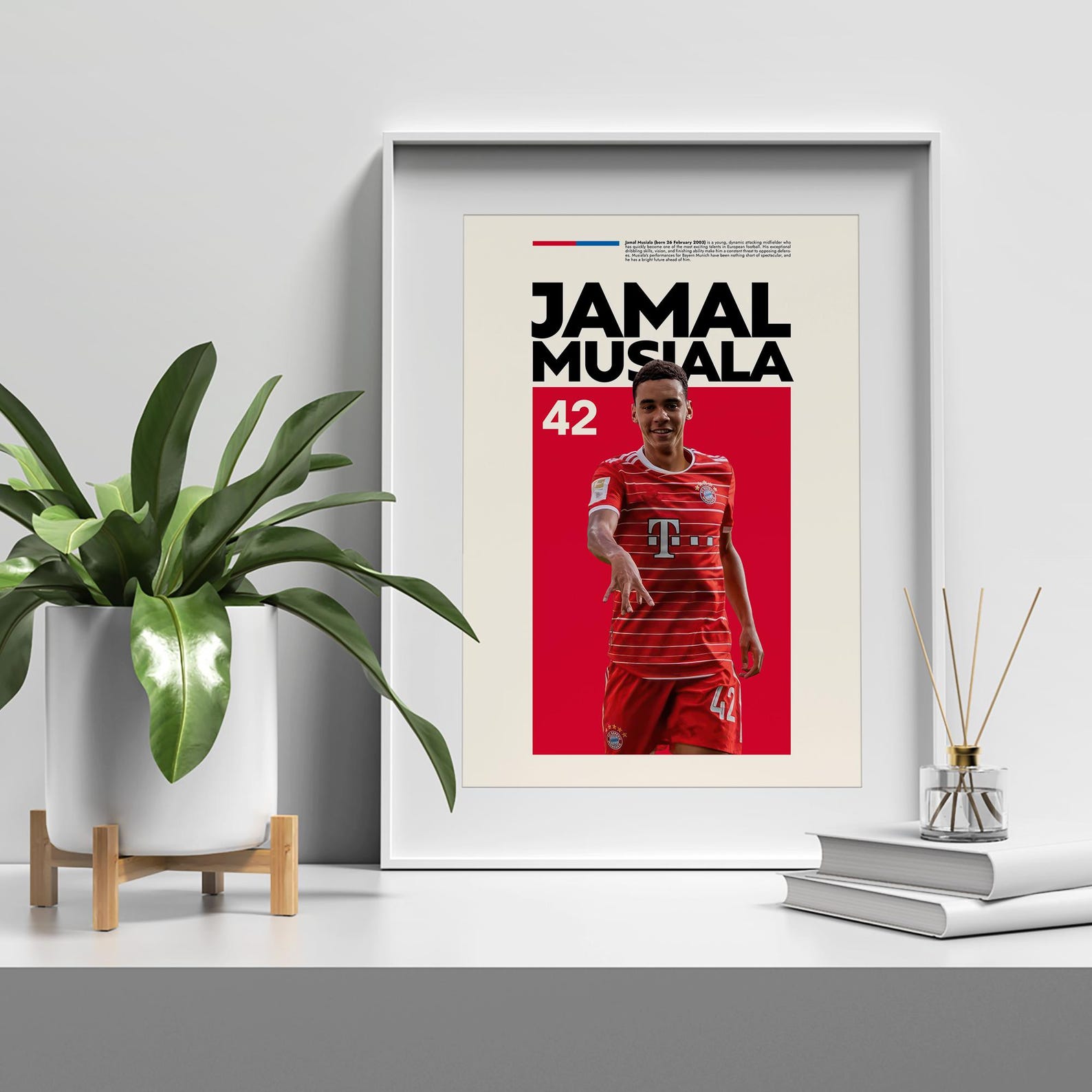 Jamal Musiala, High Resolution Printable Sports Poster, Soccer Fan Gift ...