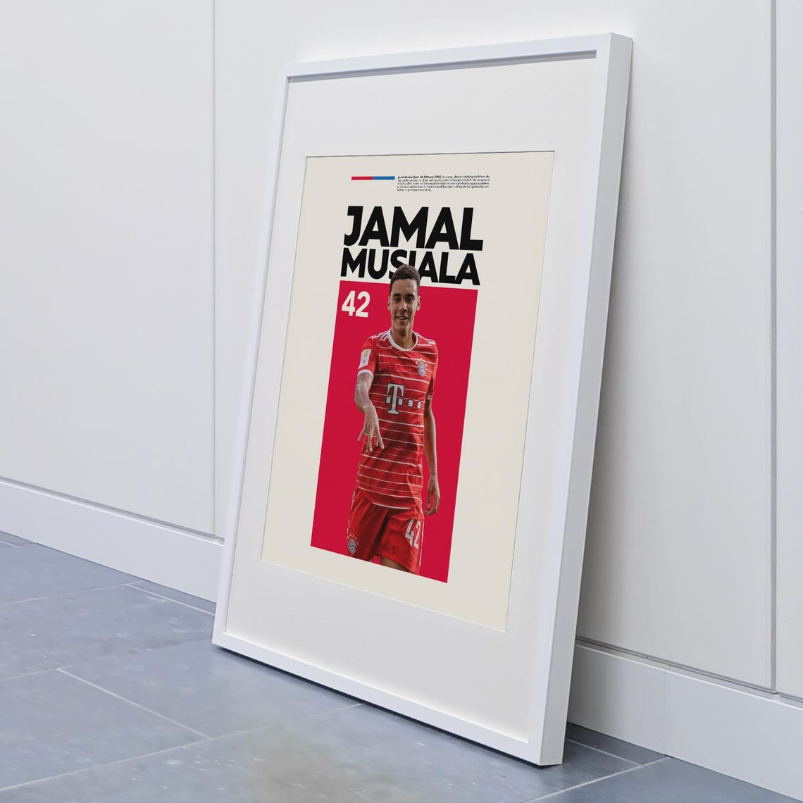 Jamal Musiala, High Resolution Printable Sports Poster, Soccer Fan Gift ...