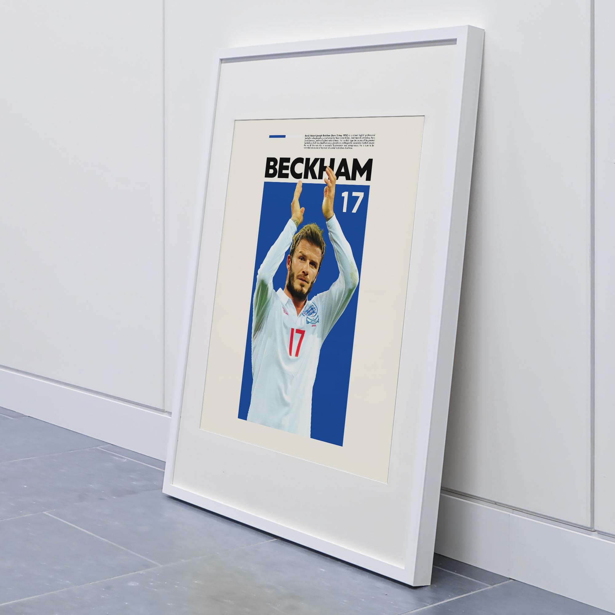 David Beckham, High Resolution Printable Sports Poster, Soccer Fan Gift ...