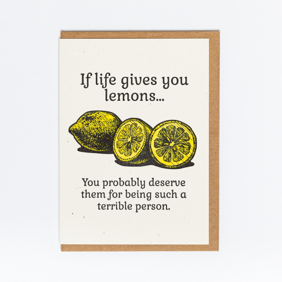 Lemons Greeting Card - Etsy
