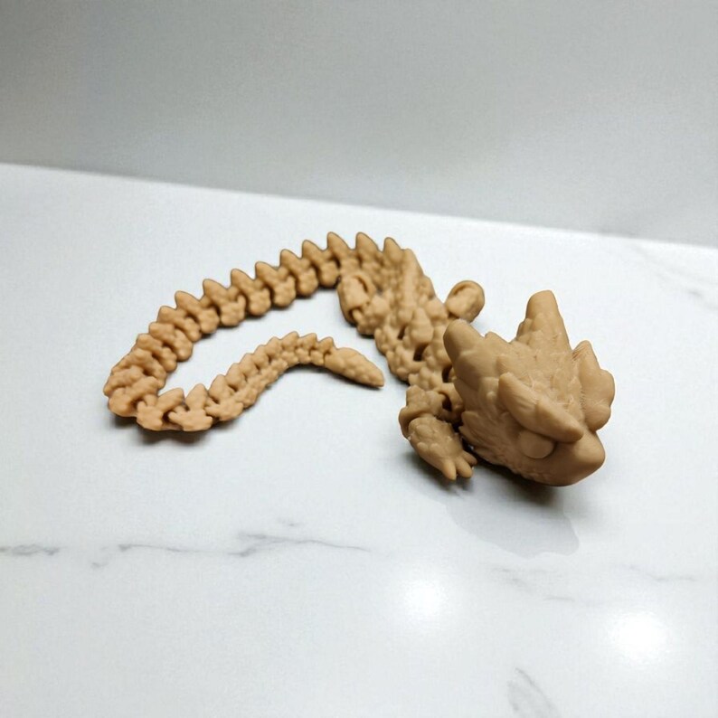 Poseable 3D Printed Articulated Dragon - Etsy