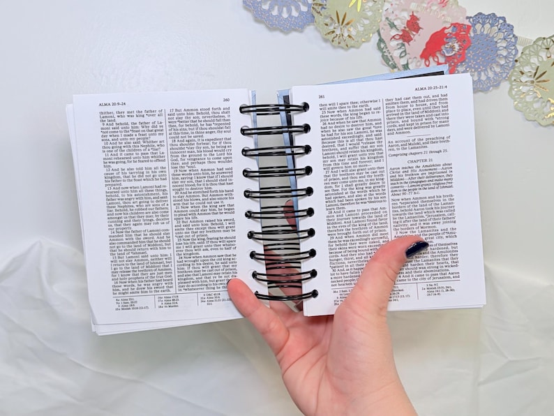 Customize the Book of Mormon: Mini Spiral Bound With Magnetic Bookmarks ...
