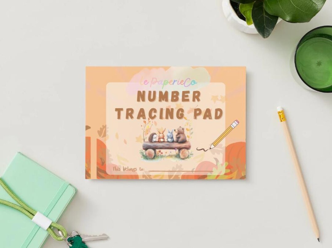 Number Tracing Pad - Animal Theme | Digital Download - Etsy