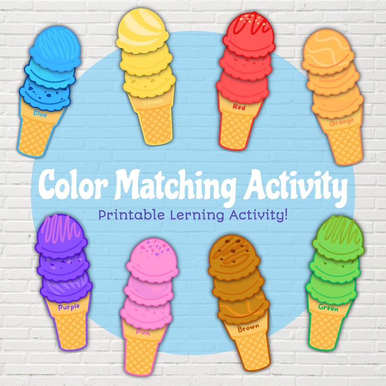 Color Matching Activity for Kids | Fun Printable Games | Learning ...