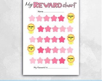 Printable Reward Chart for Kids Behavior Tracker Routine Chart for ...