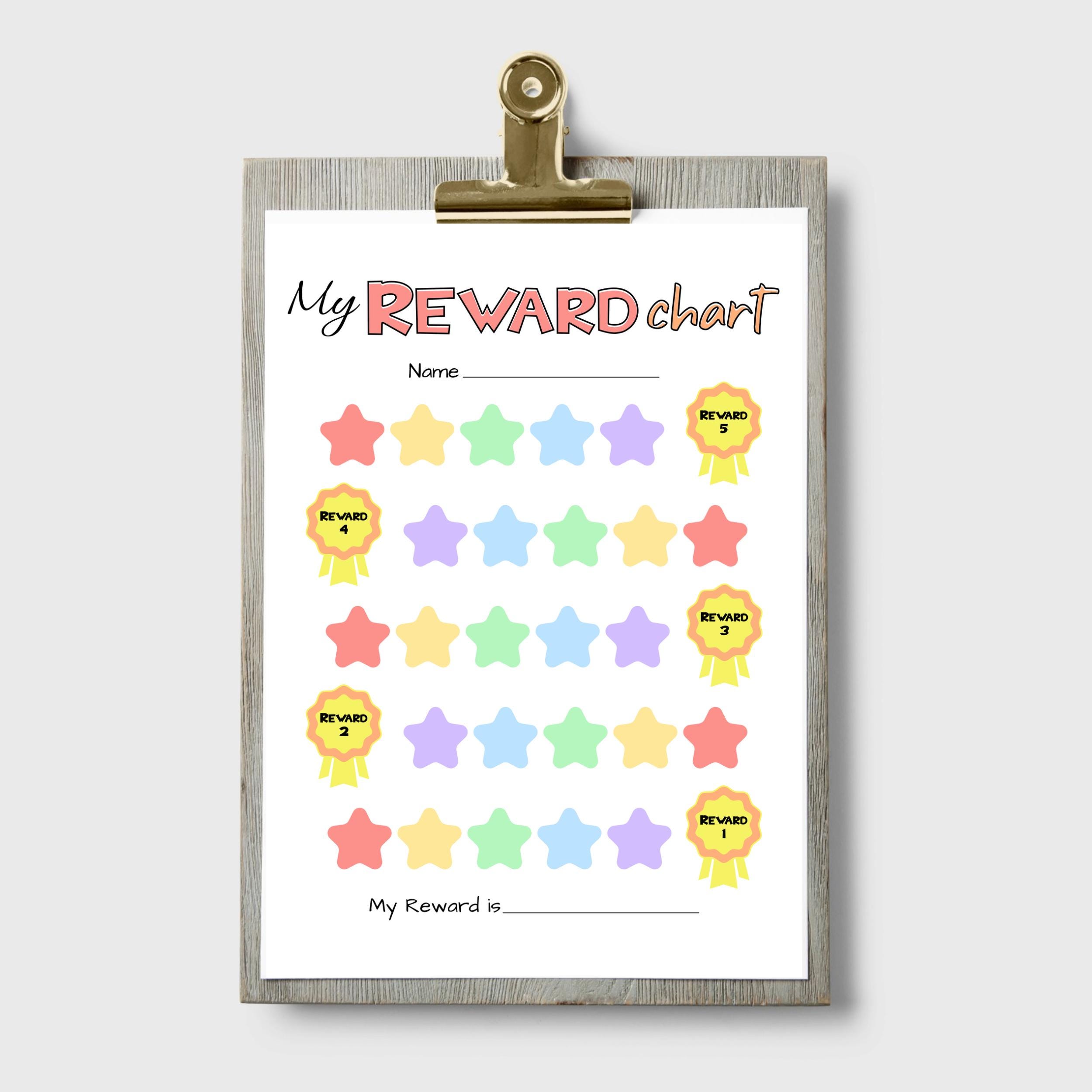 Printable Reward Chart for Kids Behavior Tracker Routine Chart for ...