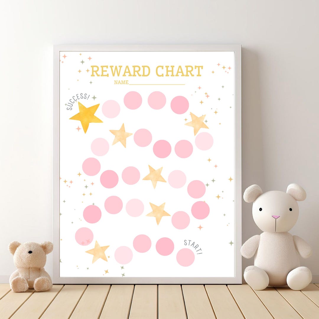 Printable Reward Chart for Kids Behavior Tracker Routine Chart for ...