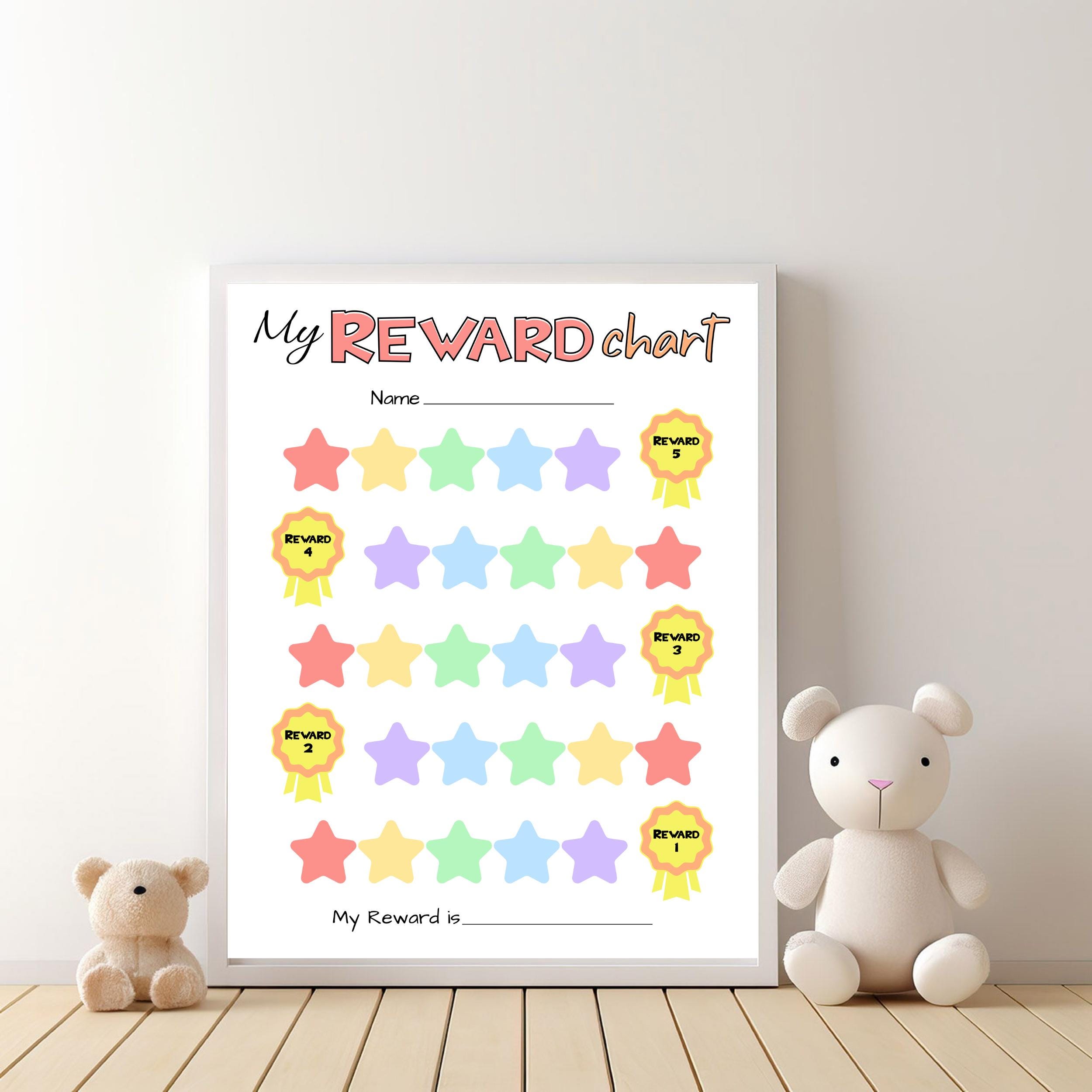 Printable Reward Chart for Kids Behavior Tracker Routine Chart for ...