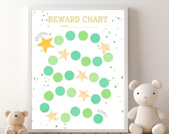 Printable Reward Chart for Kids Behavior Tracker Routine Chart for ...