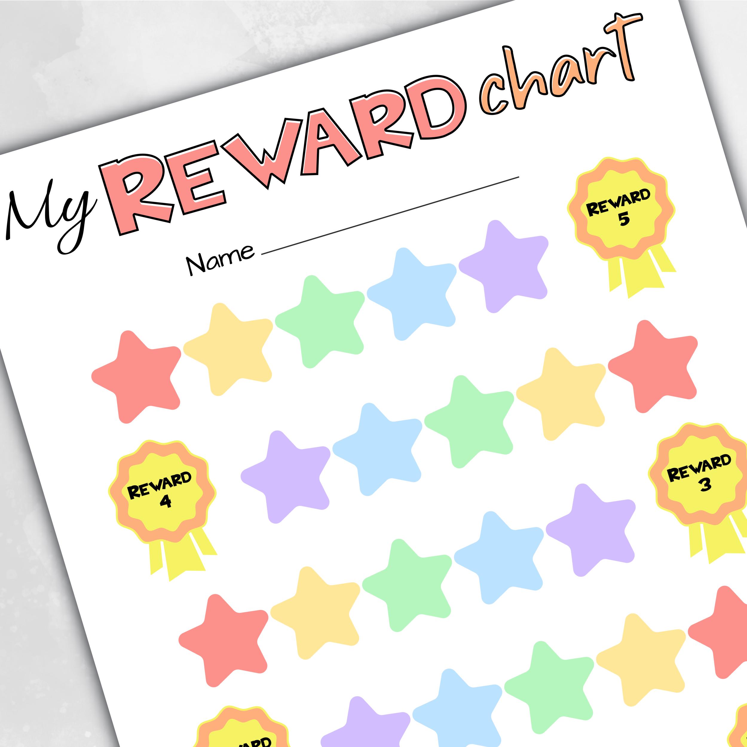 Printable Reward Chart for Kids Behavior Tracker Routine Chart for ...