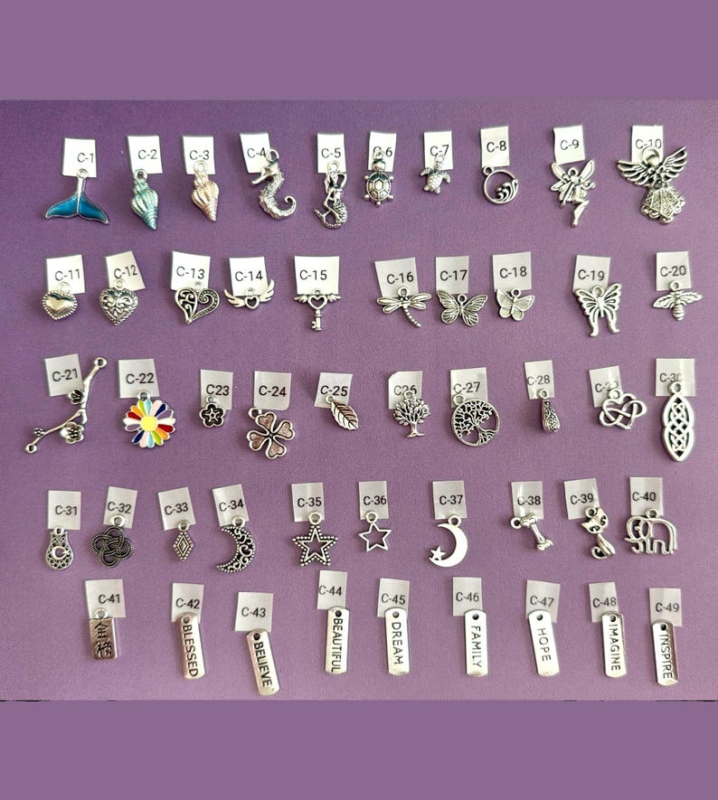 Custom Metal Bookmarks: Choose Your Hook & Charms for a Unique Design ...