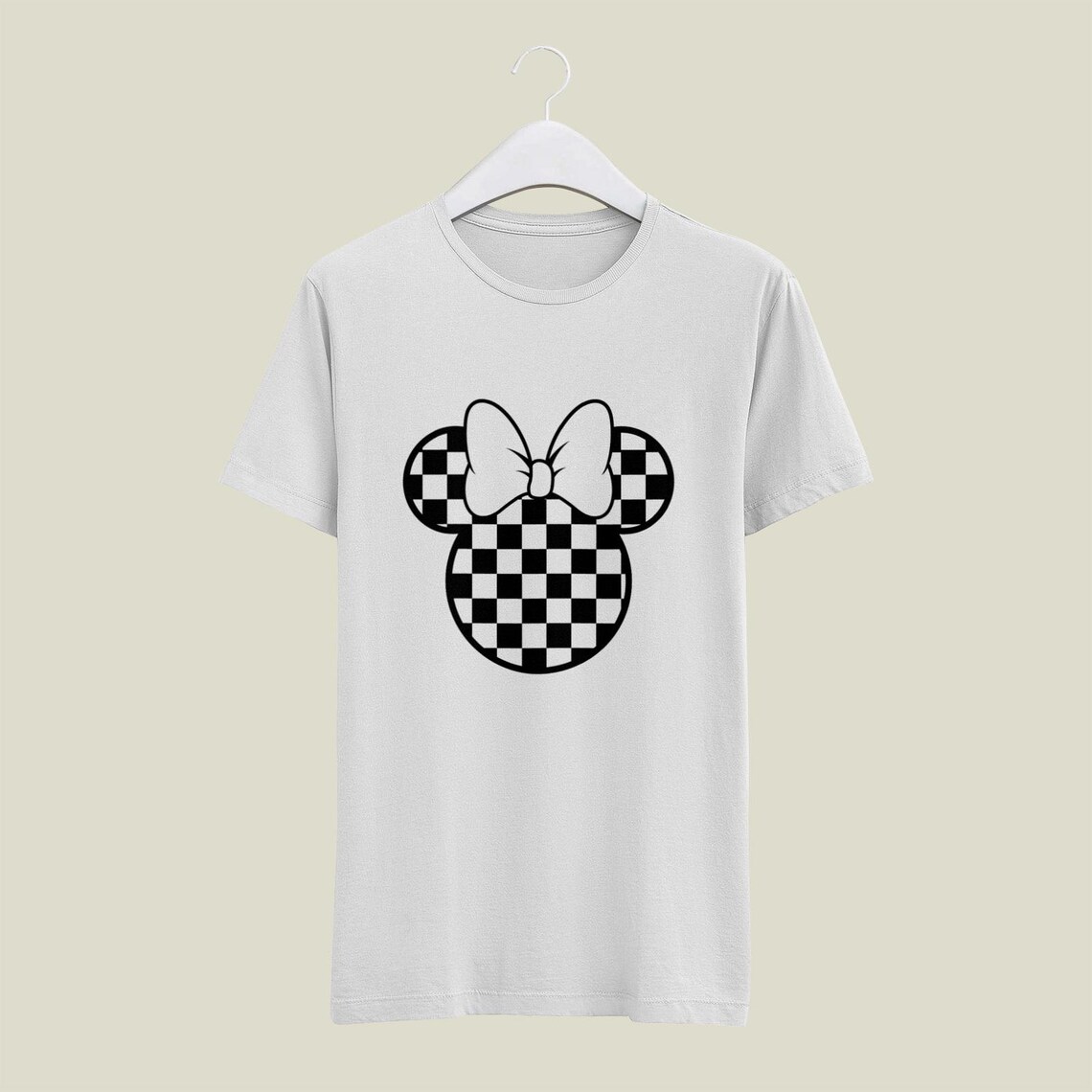Checkered Mickey SVG, Checkered Mickey Vector, Checkered Minnie ...