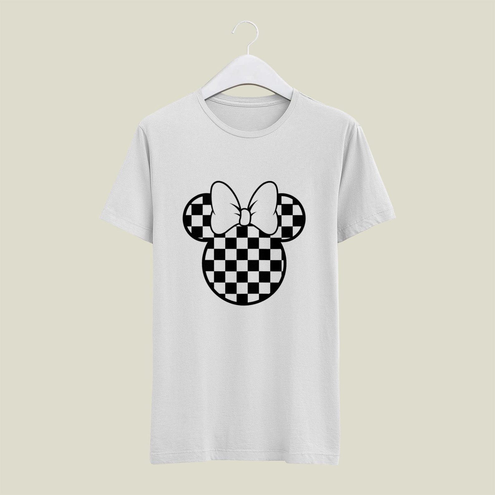 Checkered Mickey SVG, Checkered Mickey Vector, Checkered Minnie ...