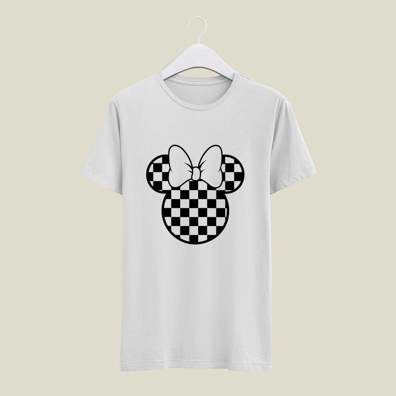 Checkered Mickey SVG, Checkered Mickey Vector, Checkered Minnie ...