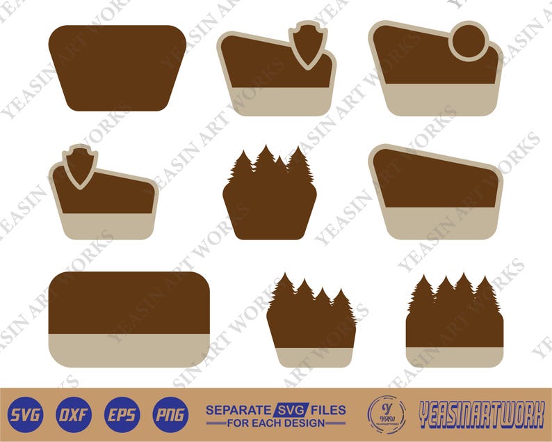 Customizable National Park Sign SVG Vector Clipart (digital Files) - Etsy