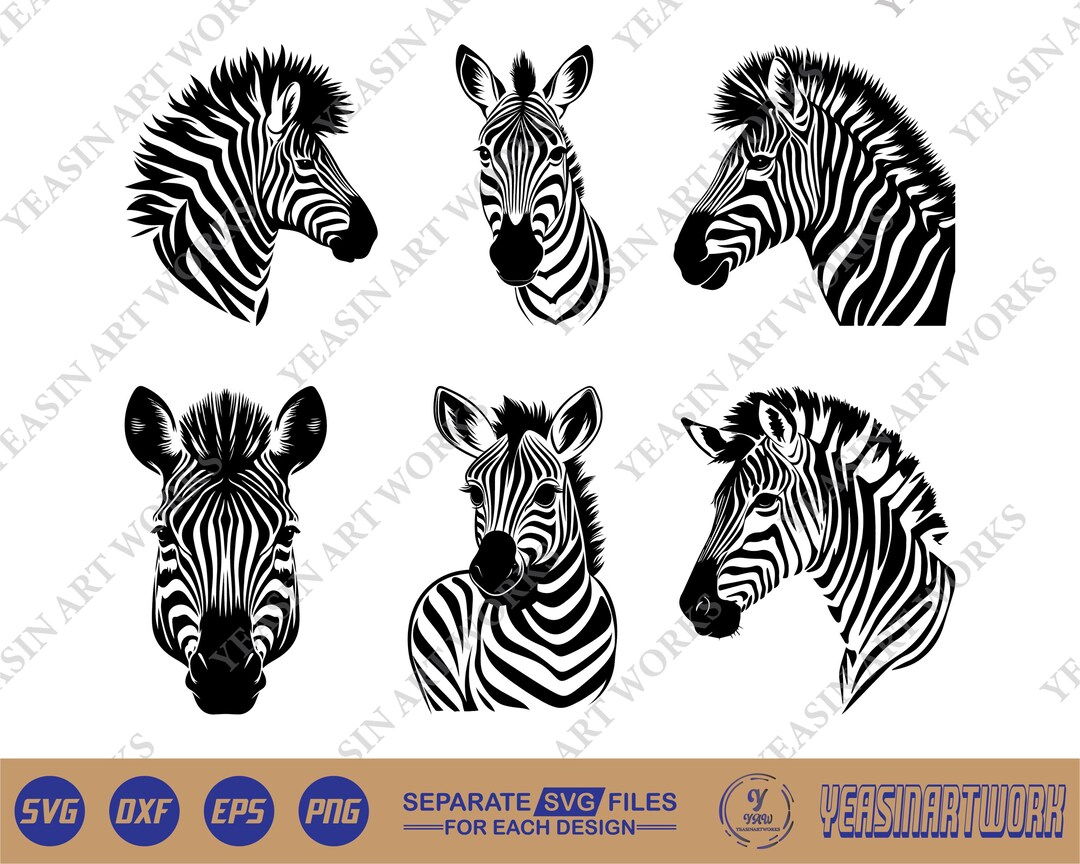Zebra SVG, Zebra Vector, Silhouette, Cricut File, Clipart, Cuttable ...
