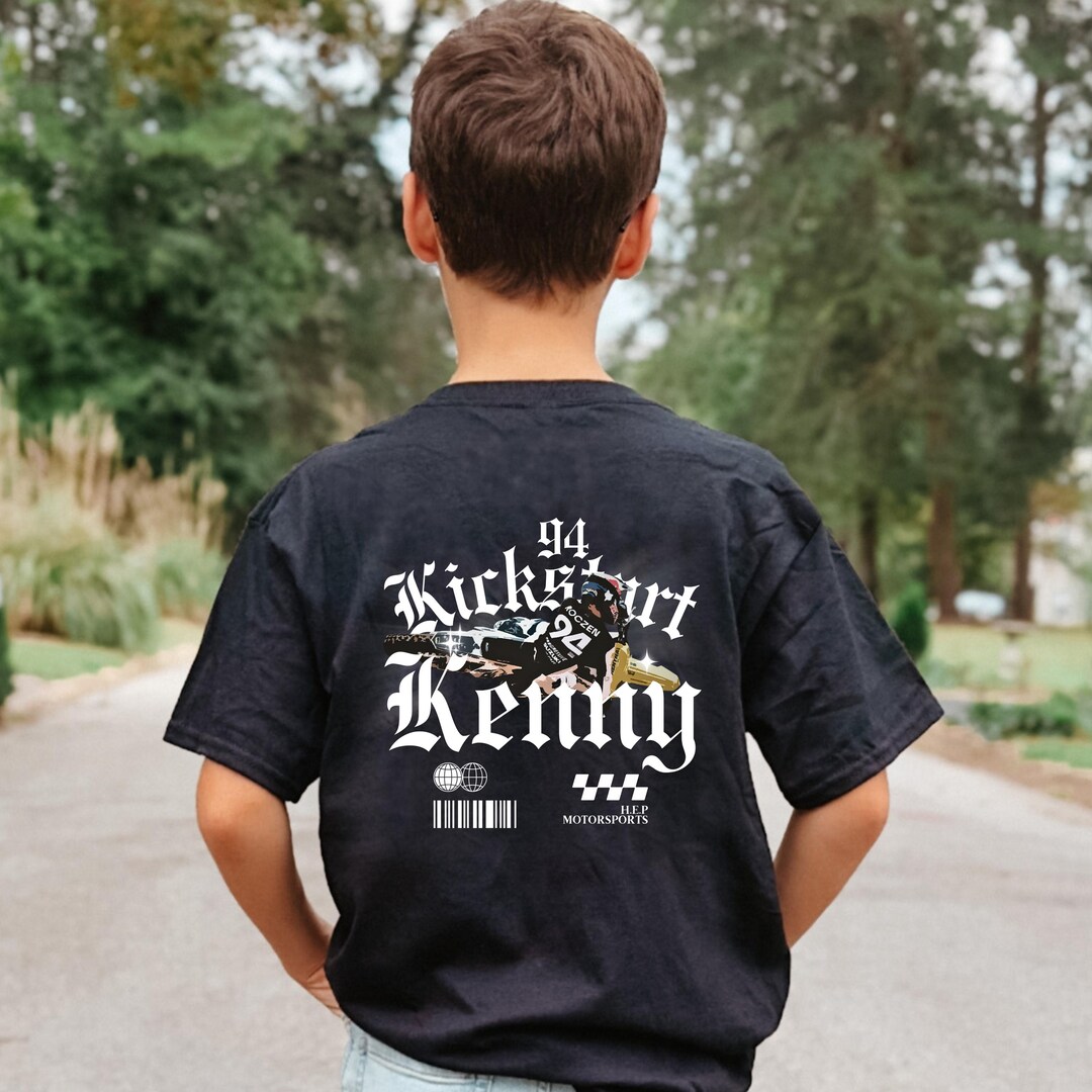 Kickstart Kenny Kids Motocross Shirt, Kids Motocross Jersey, Kids Race ...