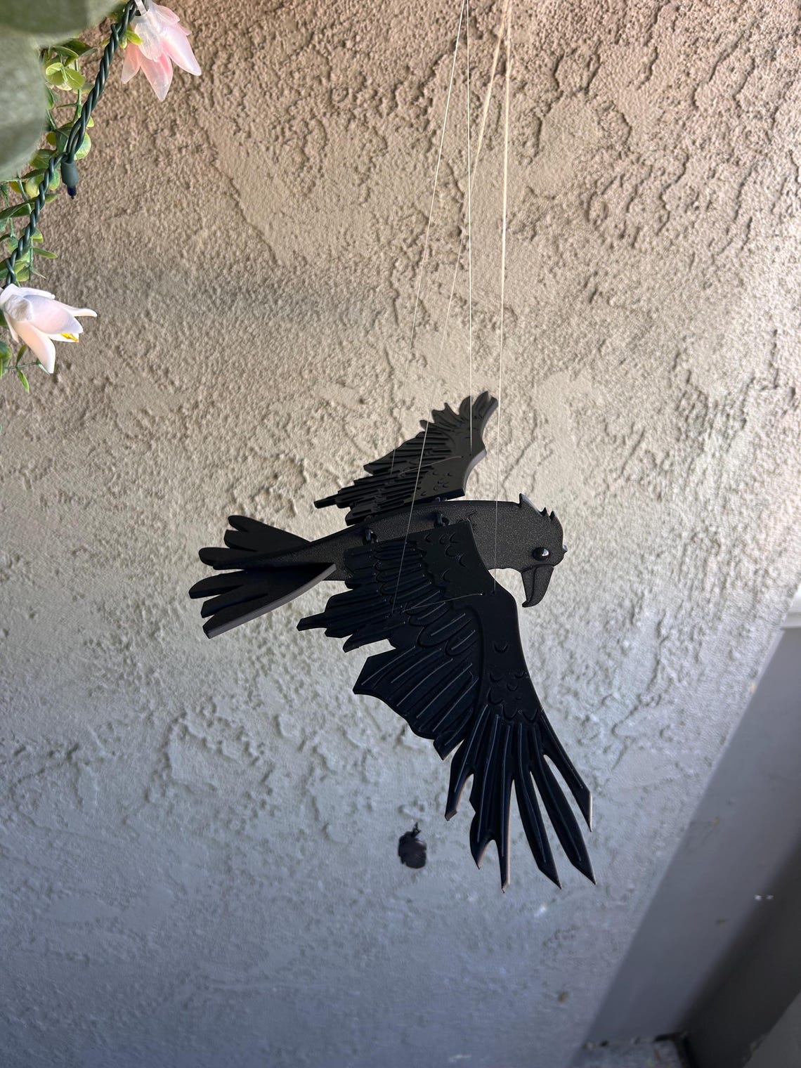 Black Raven – Flying Decoration - Etsy