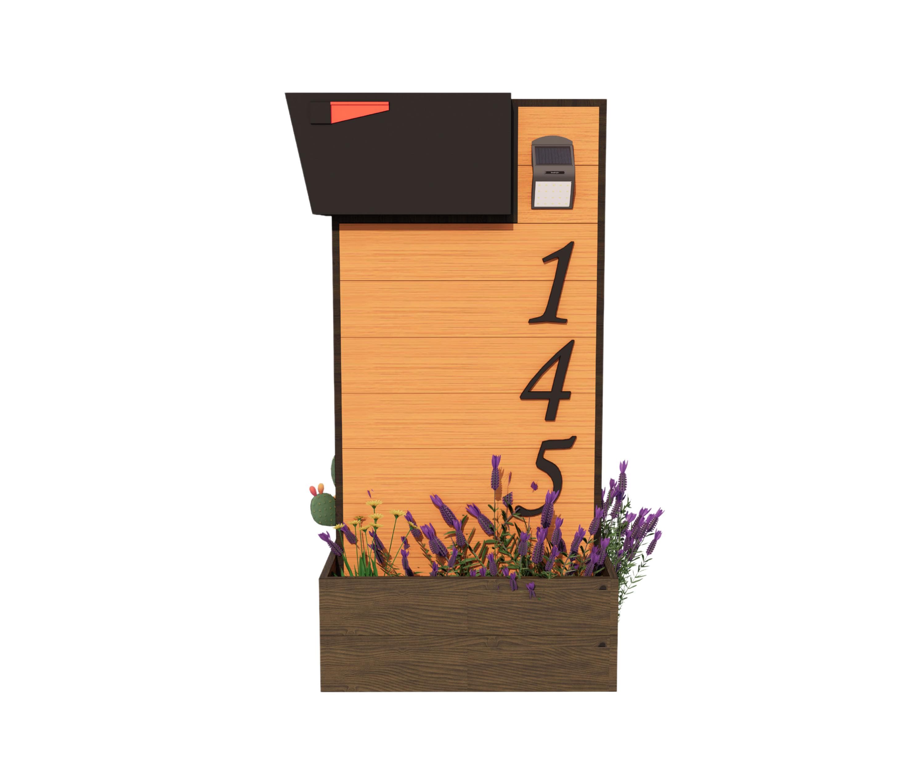 Modern Mid Century Mailbox Instructions- DIY Build Plan- Wood Mail Box ...