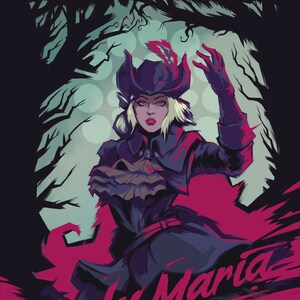 LADY MARIA Video Game Art Poster, Gaming Poster, Prints, Gamer Room ...