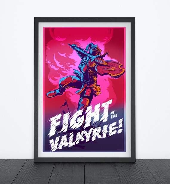 FIGHT of the VALKYRIE Video Game Poster Art Video Game - Etsy