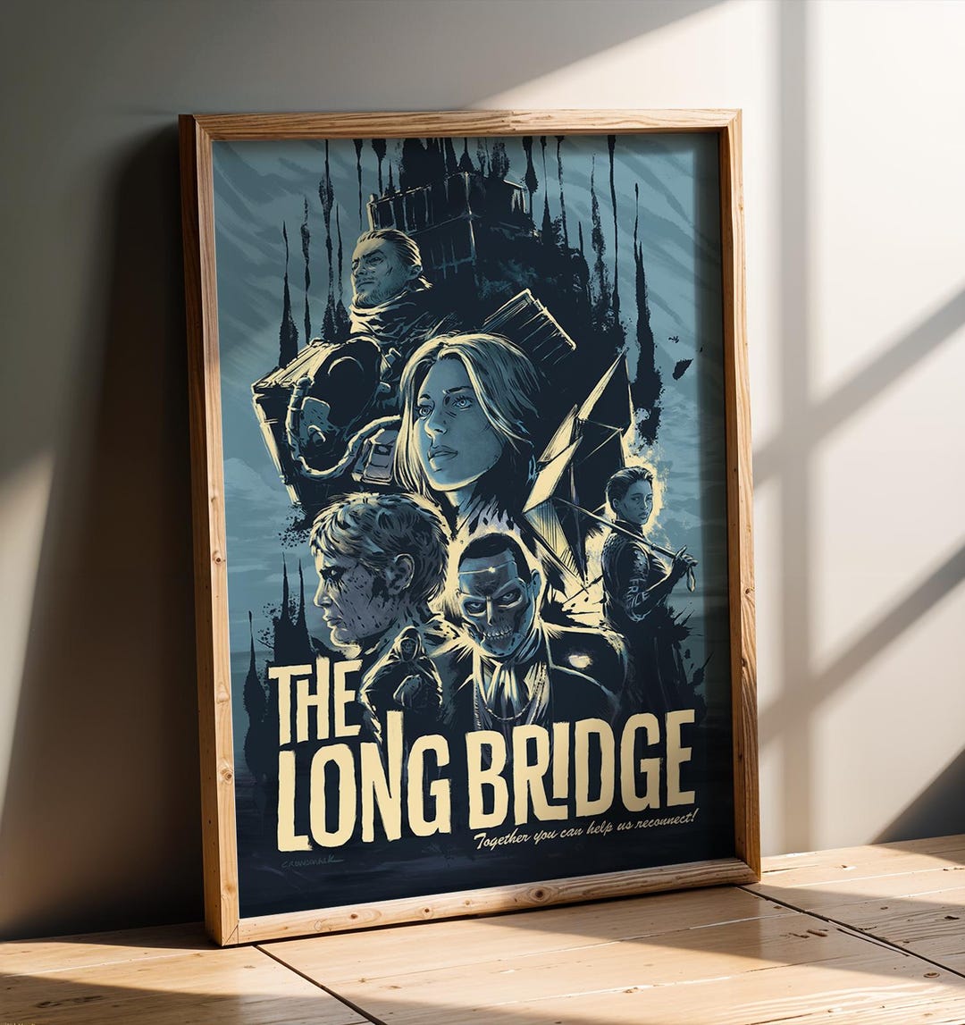 The Long Bridge – Death Stranding Inspired Poster | Sci-fi Illustration ...