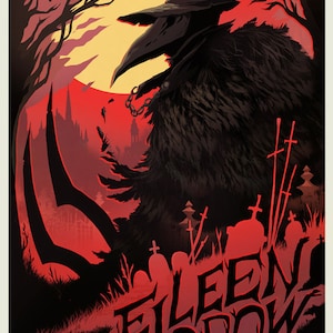 THE CROW, Video Game Poster, Gaming Prints, Digital Prints, Wall Art - Etsy