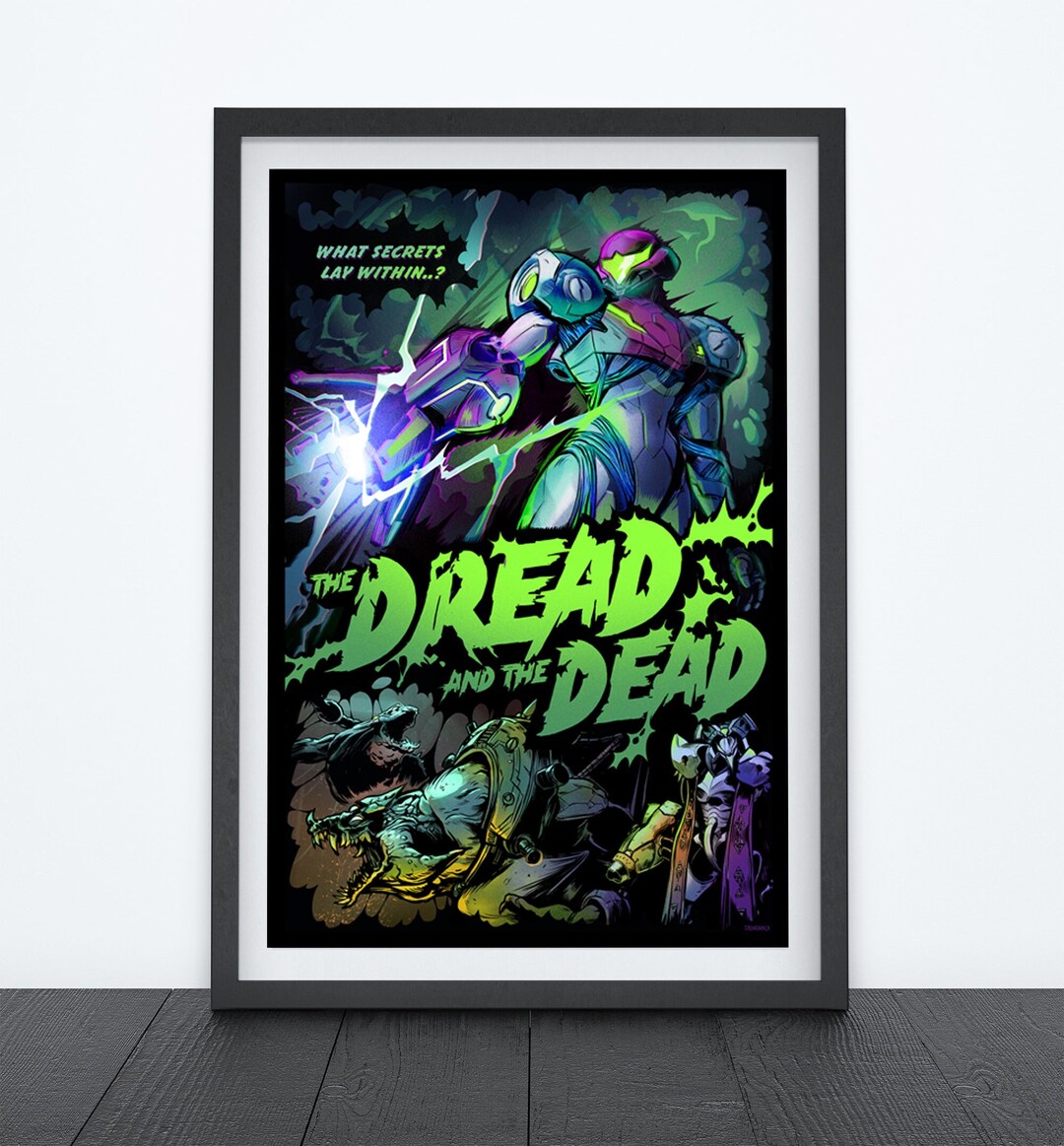 DREAD and THE DEAD Video Game Poster, Video Game Art, Gamer Room Decor ...