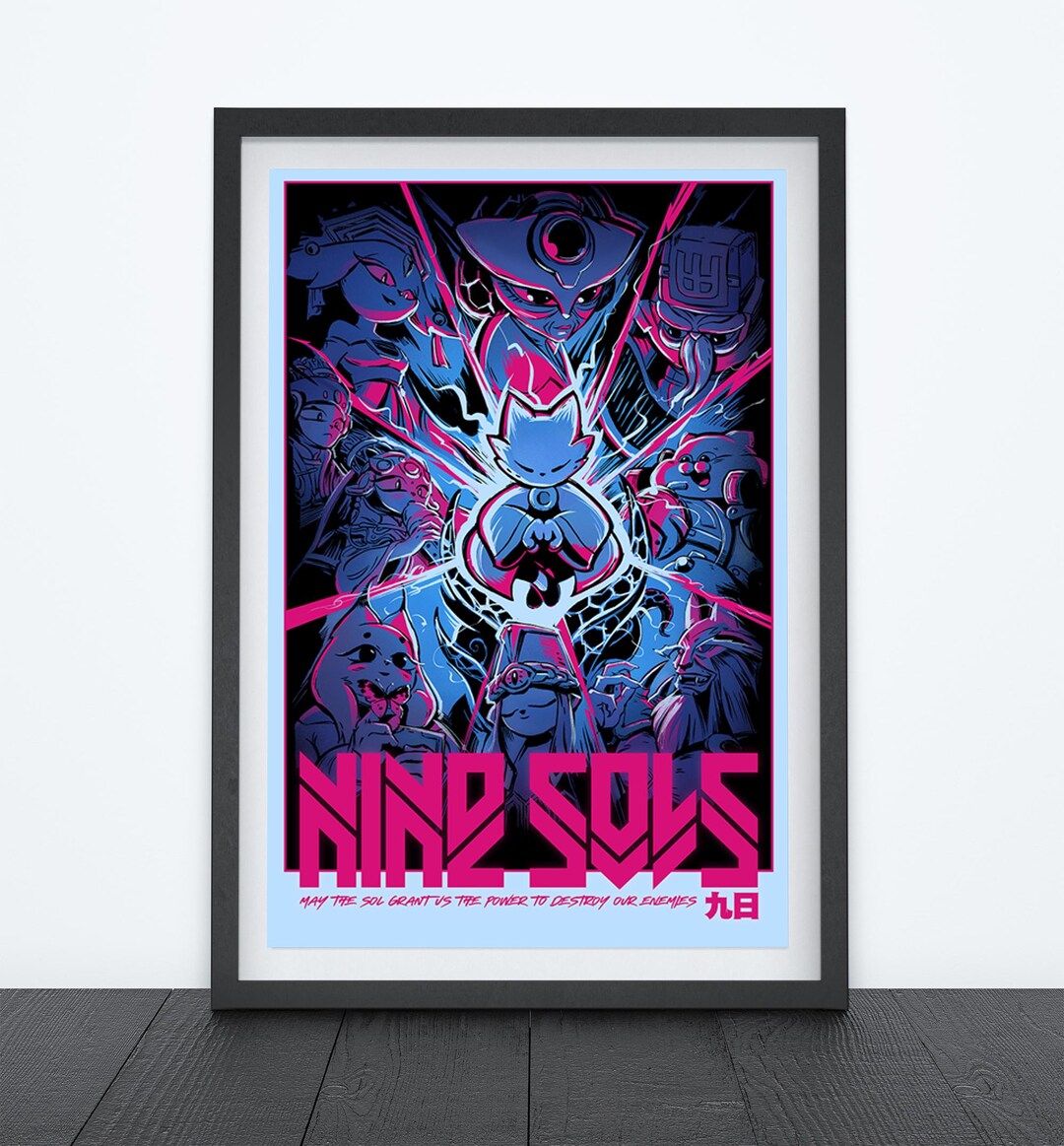 9 SOLS CATS Video Game Poster, Video Game Art, Fantasy Art, Gaming ...