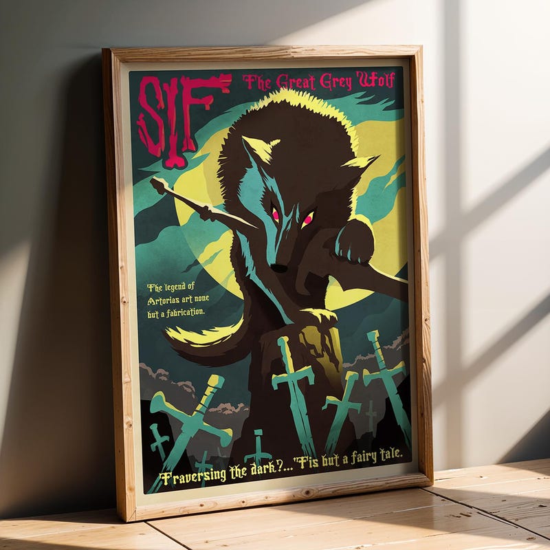 Wolf Poster - Etsy
