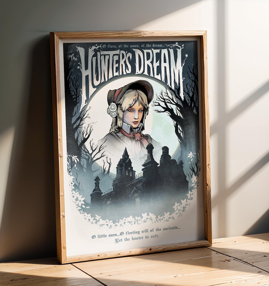 Hunter's Dream Print | Bloodborne Inspired Wall Art | Dark Fantasy ...