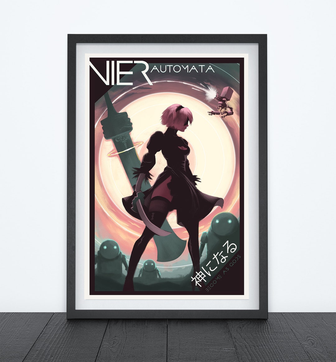 Nier Automata Poster: Video Game Art Print, Gamer Room Decor - Etsy