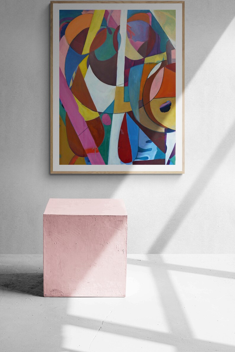 Circle Game Abstract Oil Painting - Etsy