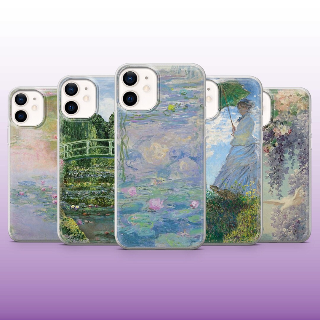 Claude Monet Phone Case Famous Art Monet Cover for iPhone 16, 15, 14 ...