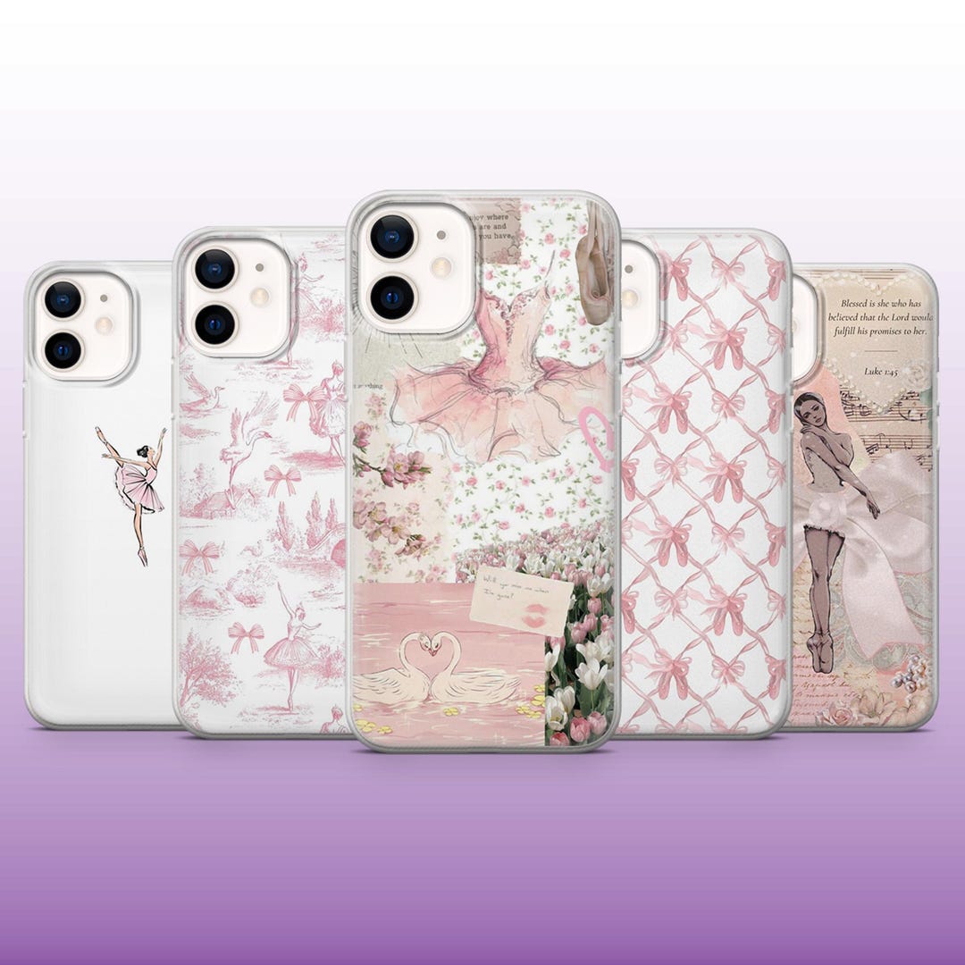 Dance Phone Case Ballerina Ballet Cover for iPhone 16, 15, 14, 13, 12 ...