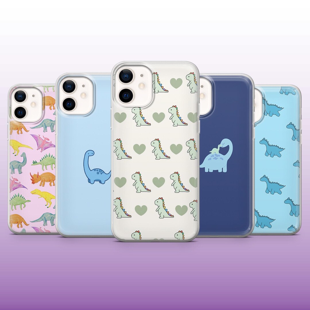 Dinosaur Phone Case Dino Cute Trex Cover for iPhone 17, 16, 15, 14, 13 ...