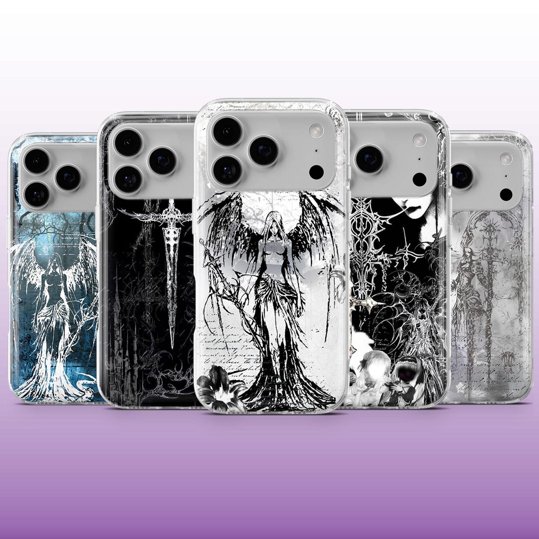 Grunge Phone Case Goth Emo Alt Edgy Cover for iPhone 16, 15, 14, 13, 12 ...