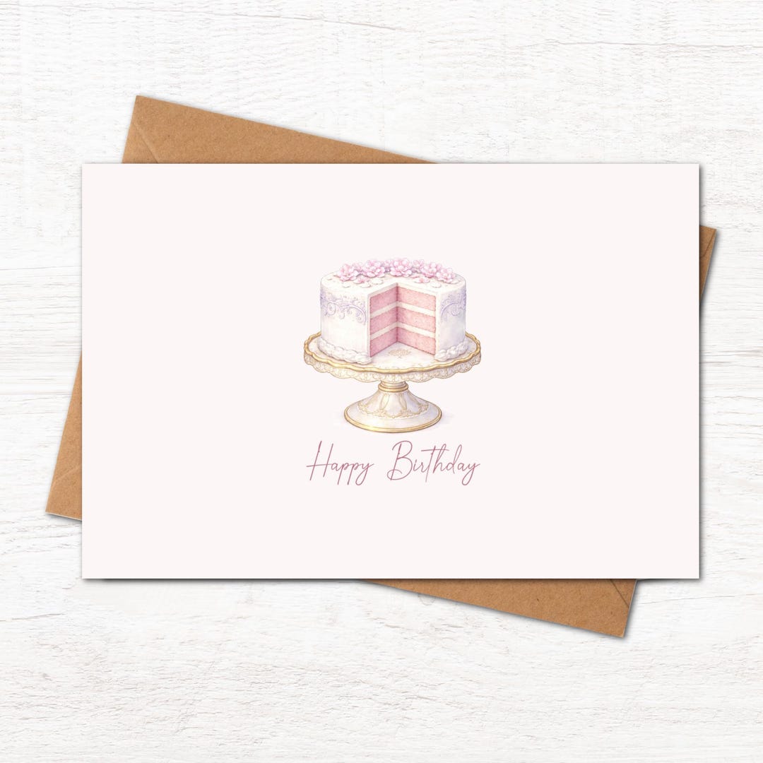 Happy Birthday Printable Greeting Card (PDF) - Etsy