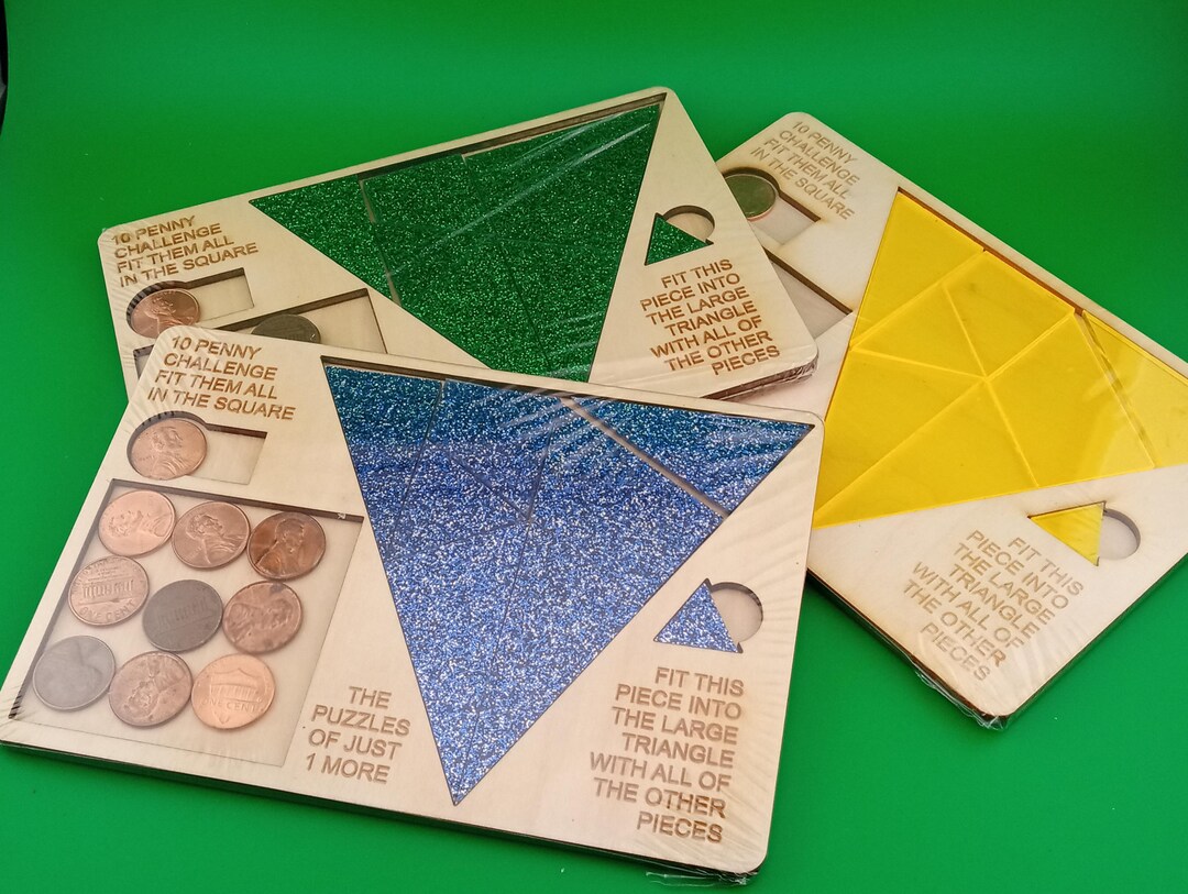 Double Puzzle Challenge – Two Brain-teasers, One Clever Board - Etsy