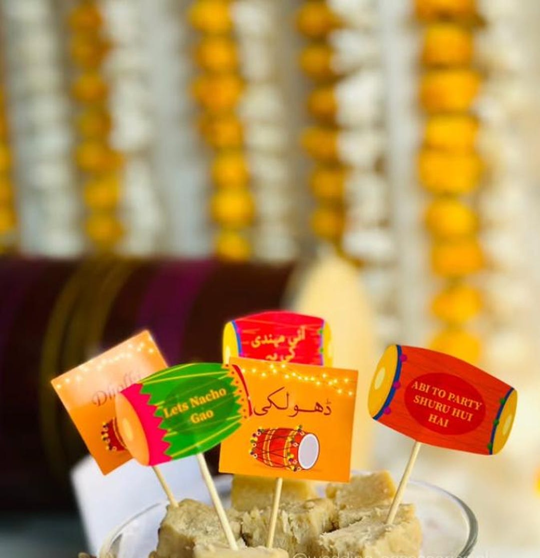 Mithai Toppers for Pakistani Wedding - Etsy