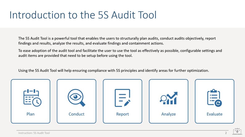 5S Audit Tool - Etsy